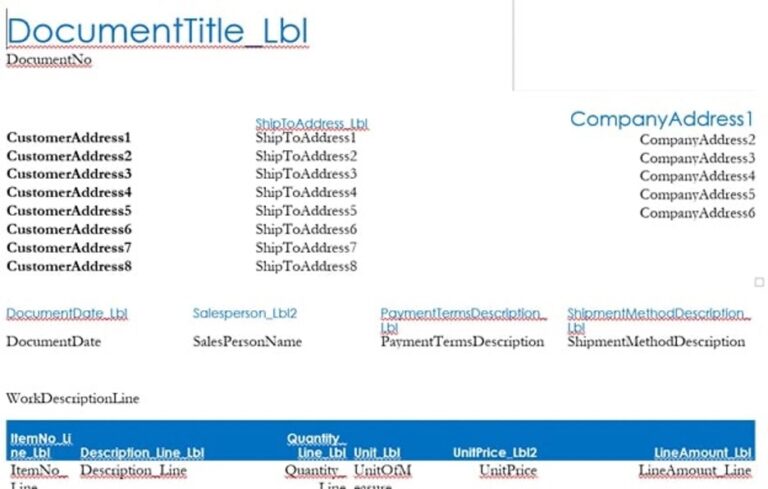 Customize Word Invoices in Dynamic 365 Business Central | Tectura